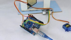 Automatic door opening system using arduino & ultrasonic sensor