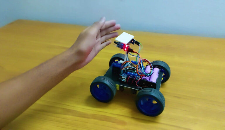 Make Arduino Human Following Robot Geekyelectronics