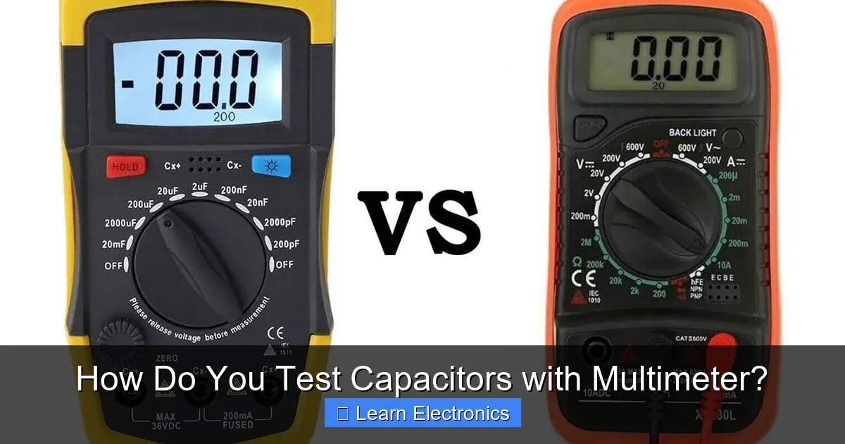 How Do You Test Capacitors with Multimeter? - GeekyElectronics