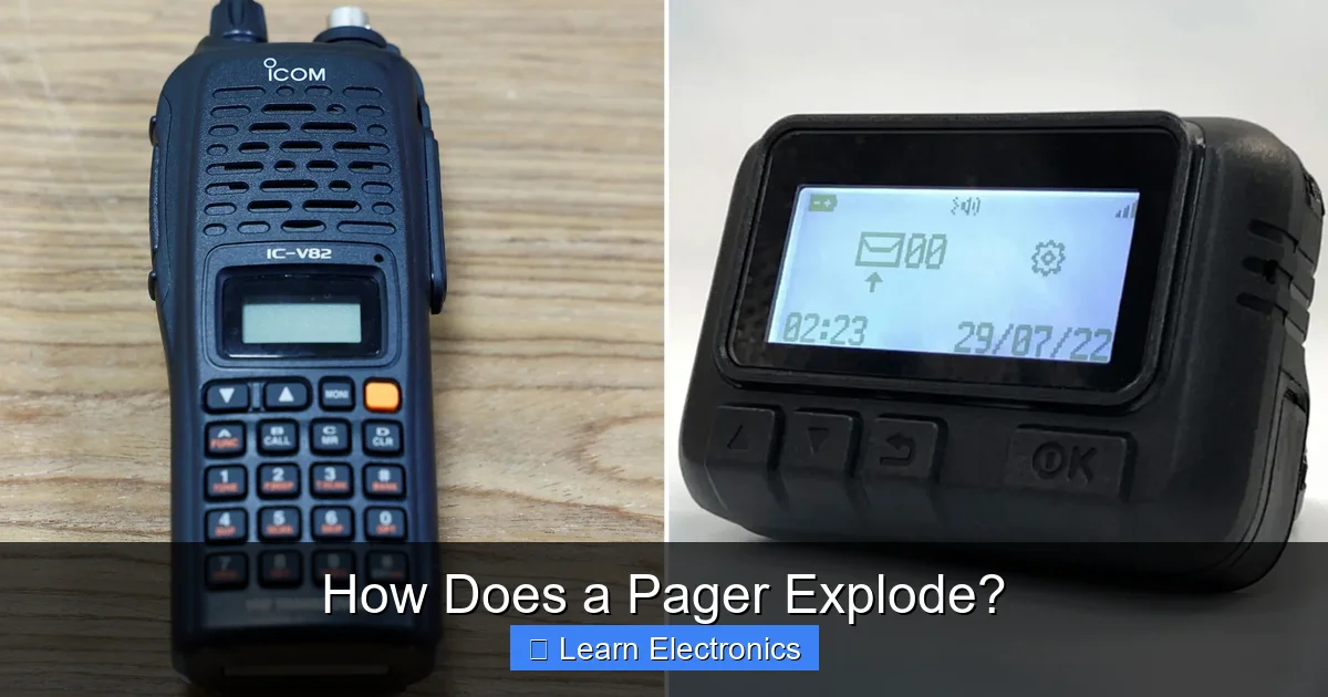 How Does a Pager Explode? - GeekyElectronics