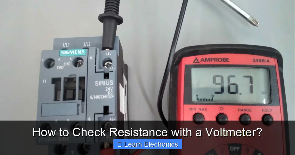 How to Check Resistance with a Voltmeter? - GeekyElectronics