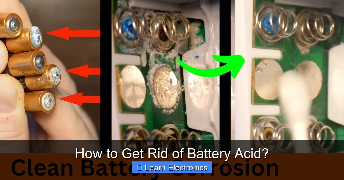 How to Get Rid of Battery Acid? - GeekyElectronics