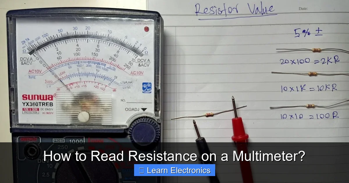 How to Read Resistance on a Multimeter? - GeekyElectronics