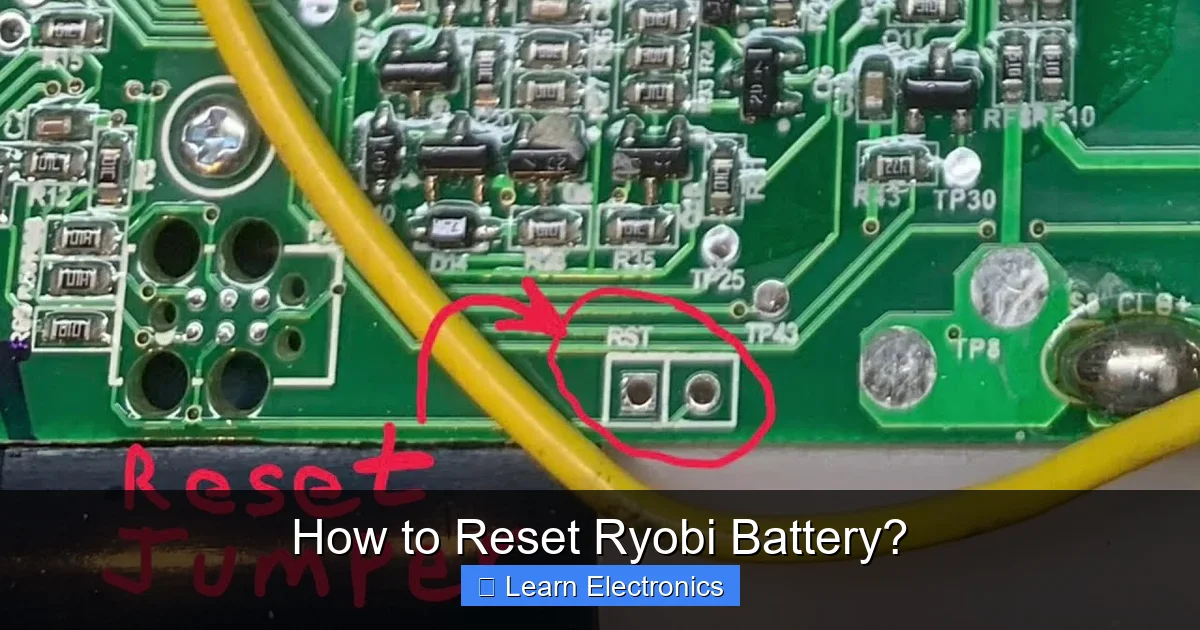 How to Reset Ryobi Battery? - GeekyElectronics