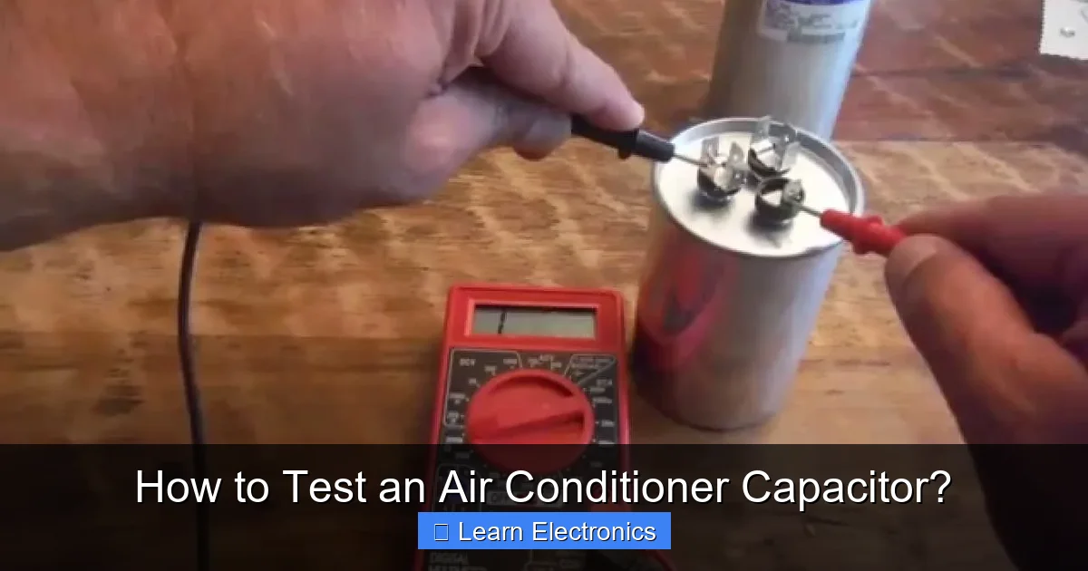 How to Test an Air Conditioner Capacitor? - GeekyElectronics