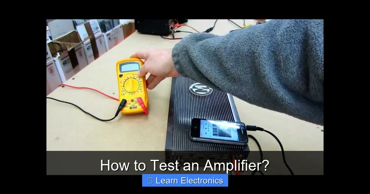 How to Test an Amplifier? - GeekyElectronics