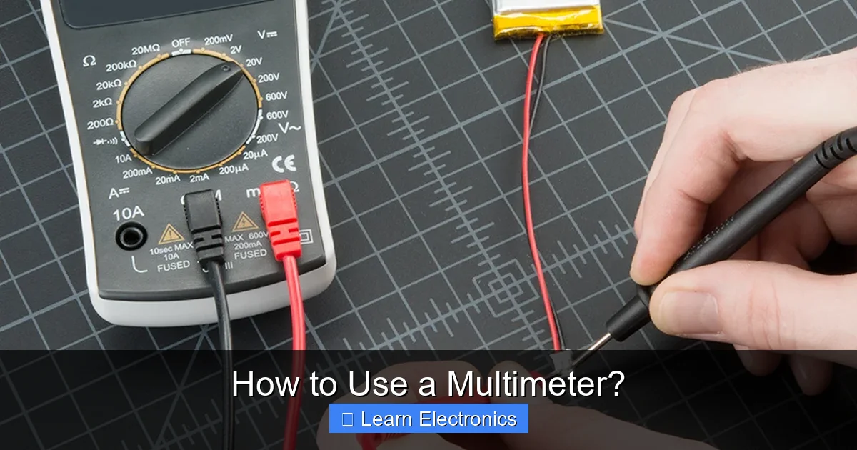 How to Use a Multimeter? - GeekyElectronics