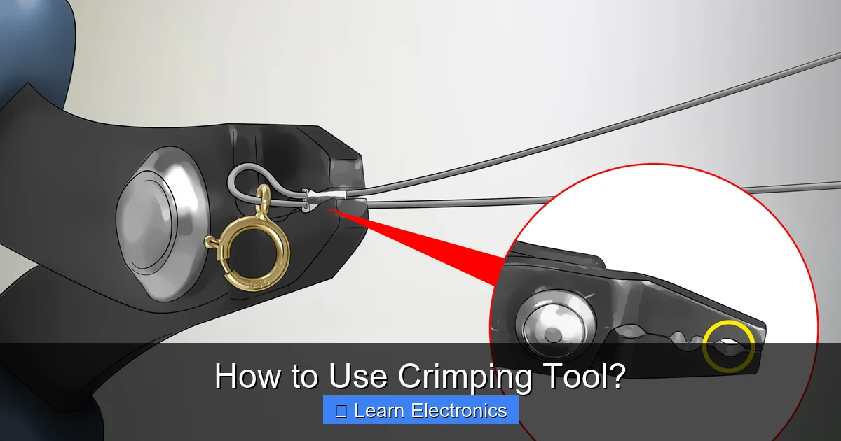 How to Use Crimping Tool? - GeekyElectronics
