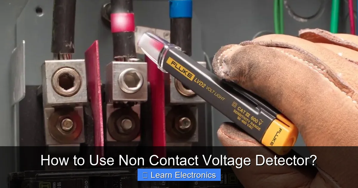 How to Use Non Contact Voltage Detector? - GeekyElectronics
