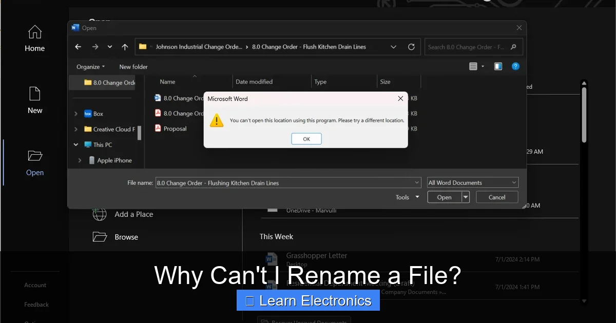 Why Can't I Rename a File? - GeekyElectronics