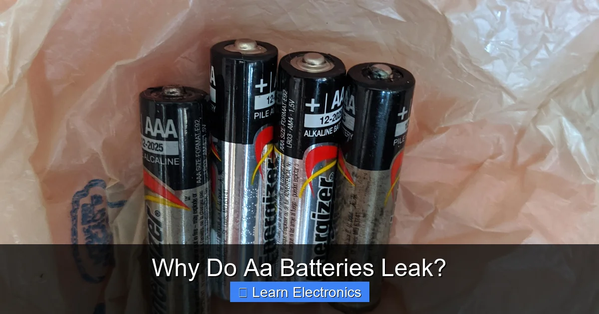 Why Do Aa Batteries Leak? - GeekyElectronics