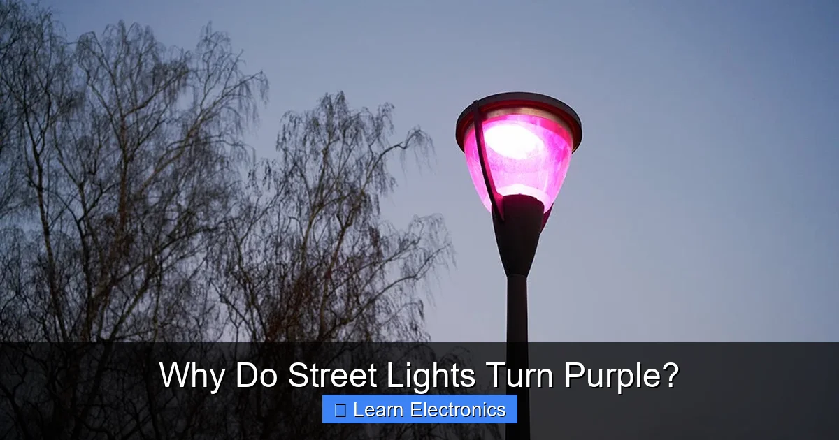 Why Do Street Lights Turn Purple? - GeekyElectronics