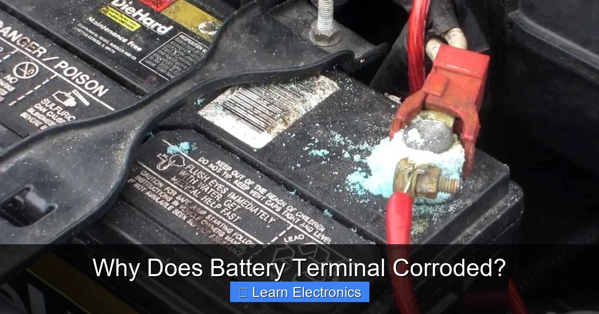 Why Does Battery Terminal Corroded? - GeekyElectronics