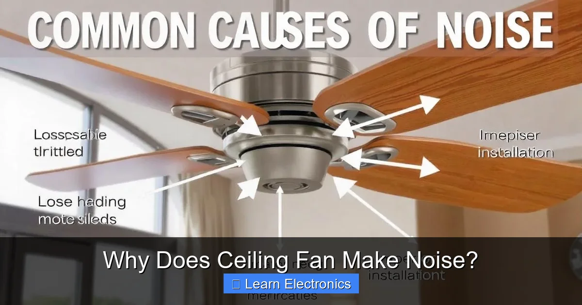 Why Does Ceiling Fan Make Noise? - GeekyElectronics