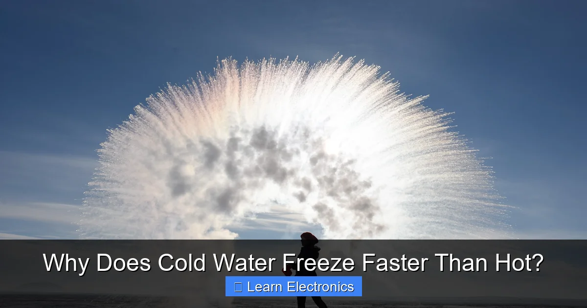 Why Does Cold Water Freeze Faster Than Hot? - GeekyElectronics