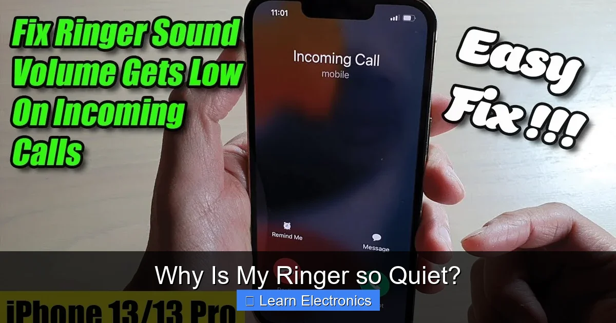 Why Is My Ringer so Quiet? - GeekyElectronics