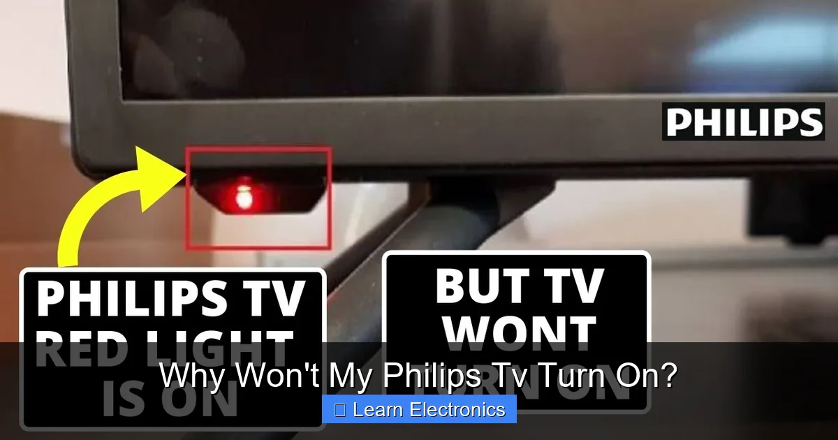 Why Won't My Philips Tv Turn On? - GeekyElectronics